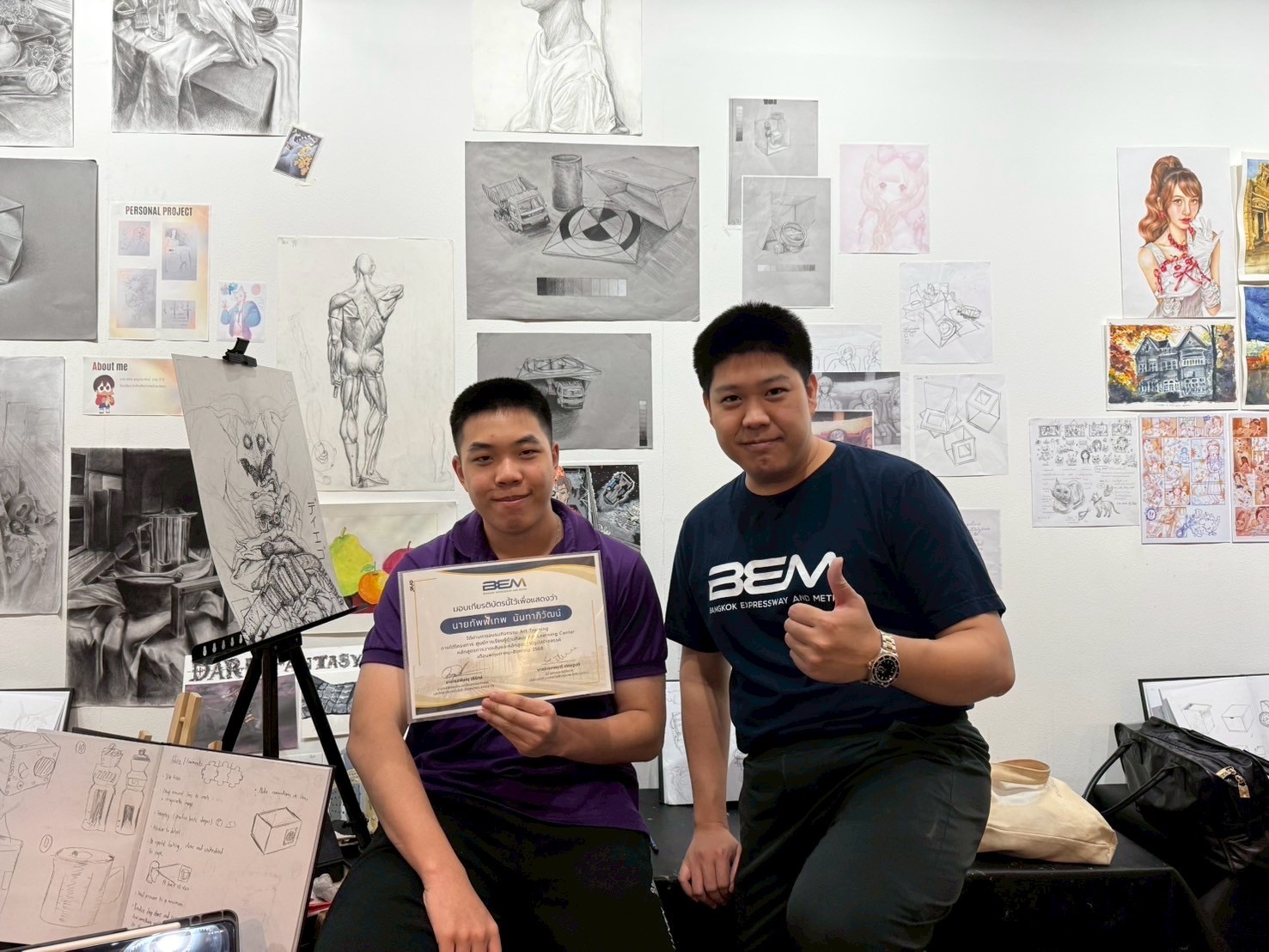 BEM Art Training คลาสแรกของปี 2568 พร้อมก้าวต่อไปในเส้นทางศิลปะ